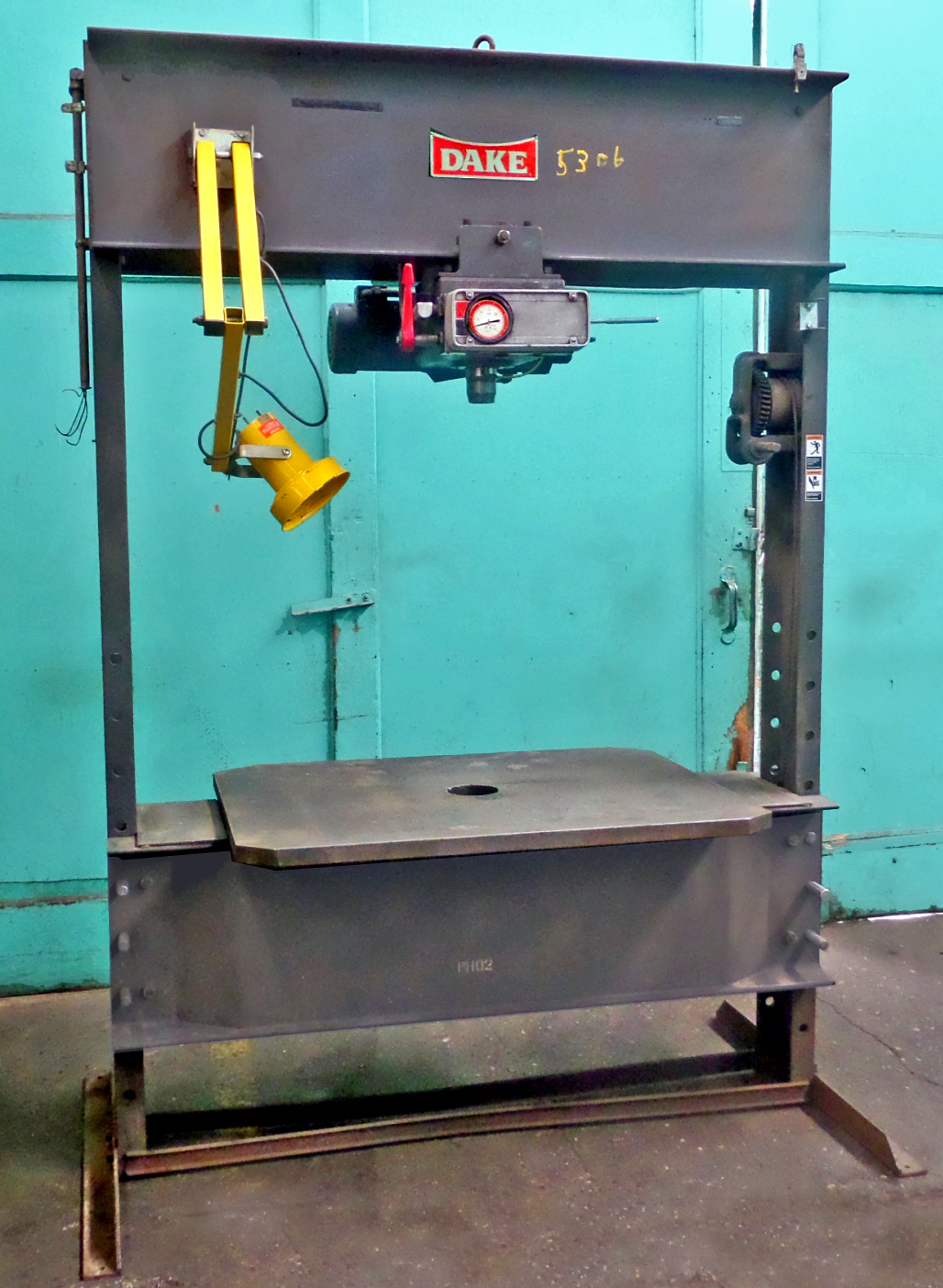 Dake 75 Ton "Elec-Draulic" Hydraulic Press With Extra Wide H-Frame ...
