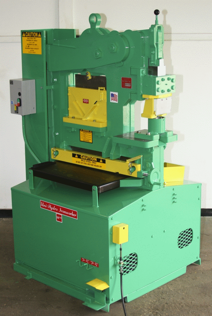 Uni-Hydro 56 Ton 3-Station Hydraulic Ironworker, 5624 - Norman Machine Tool