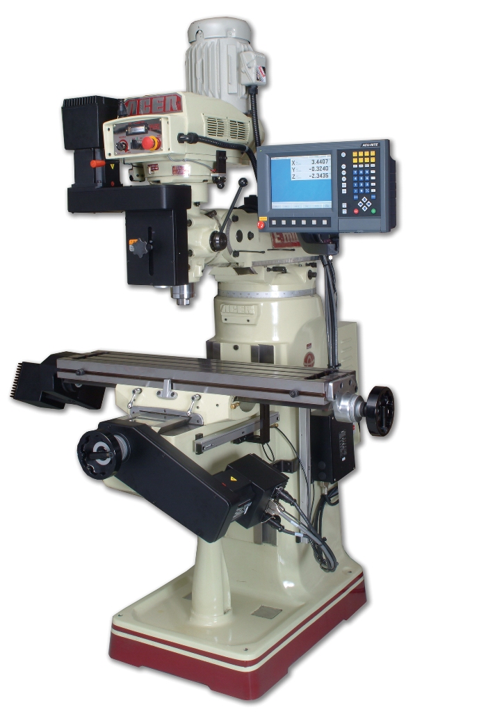 Acer E-Mill 3VK 3-Axis CNC 10" x 50" Vertical Milling Machine with Acu ...