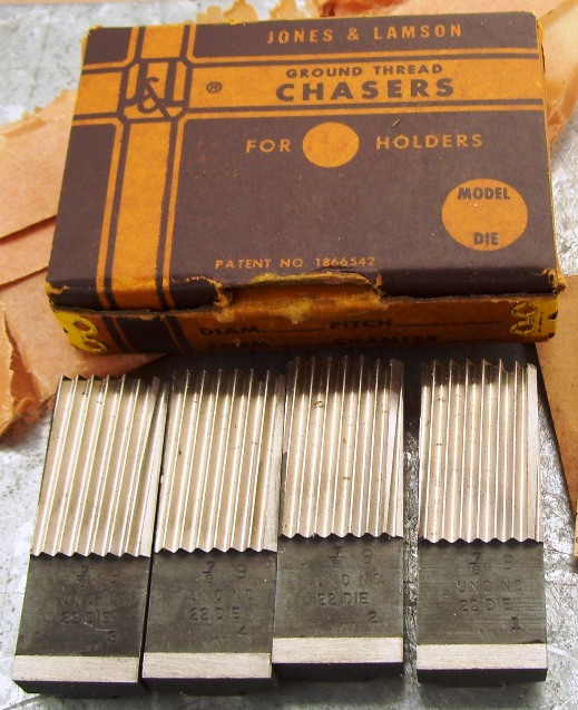 Jones & Lamson 7/8" - 9 Die Thread Chaser Set For 1 1/4" Holder ...