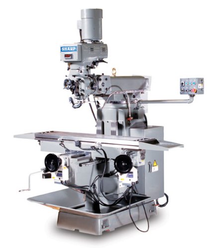 Sharp 12" x 58" Vertical Knee Type Mill, V-1 - Norman Machine Tool