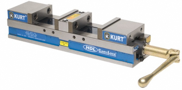 Kurt 6" Double Lock Manual Vise with Hard Jaw Kit, HDL6J - Norman ...