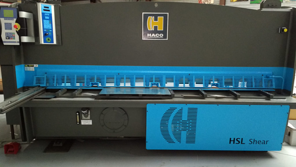 Haco 10′ x 1/2″ Hydraulic Guillotine Shear with 40″ CNC Backgauge, HSL ...