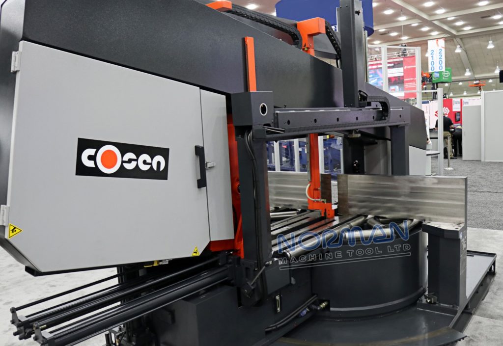 Cosen 26" Semi-Automatic Dual Mitering Horizontal Column Band Saw, SH ...