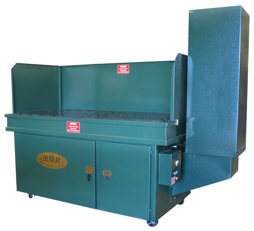 Denray 36″ x 72″ Down Draft Grind Table, 3672G - Norman Machine Tool