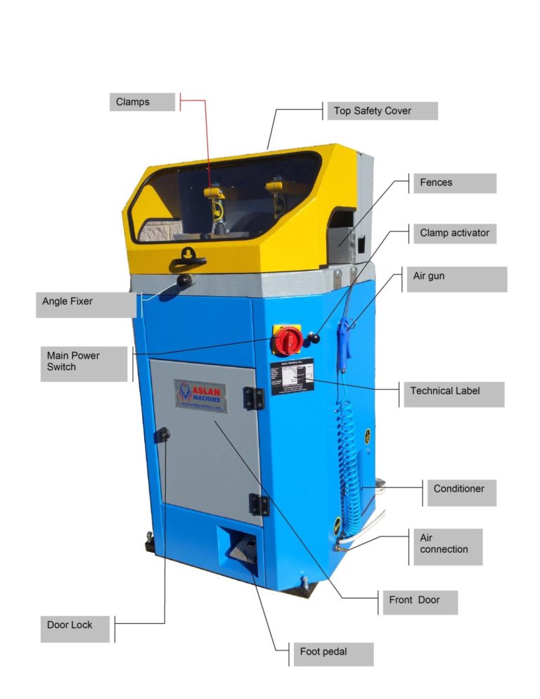 Aslan 18" Semi-Automatic Non-Ferrous Aluminum Upcut Saw, PKS-503 ...