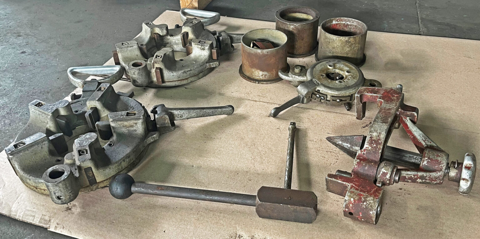 Collins 4" Thread-O-Matic Pipe Threading Machine, 44A - Norman Machine Tool