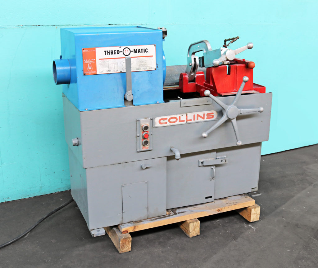 Collins 4" Thread-O-Matic Pipe Threading Machine, 44A - Norman Machine Tool