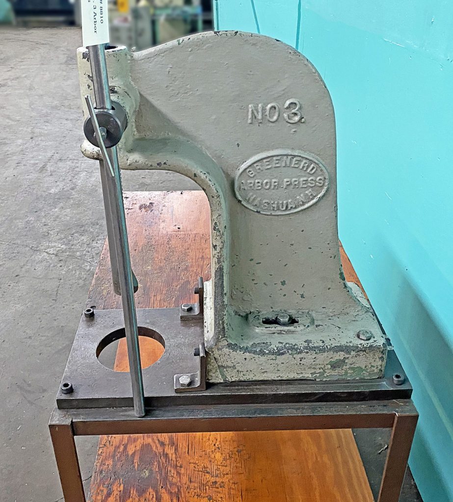 Greenerd 3 Ton Lever-Type Deep Throat Arbor Press, No. 3 - Norman ...