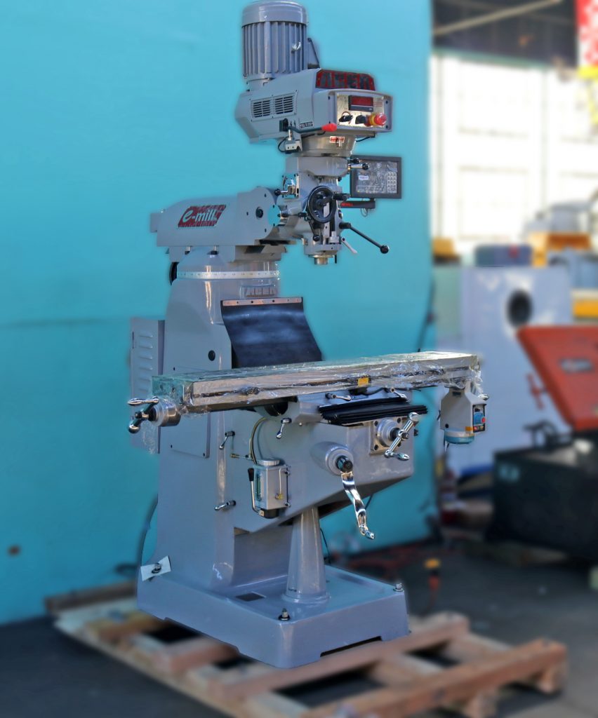 Acer 9″ x 49″ E-Mill Vertical Milling Machine with Newall DRO & Power ...