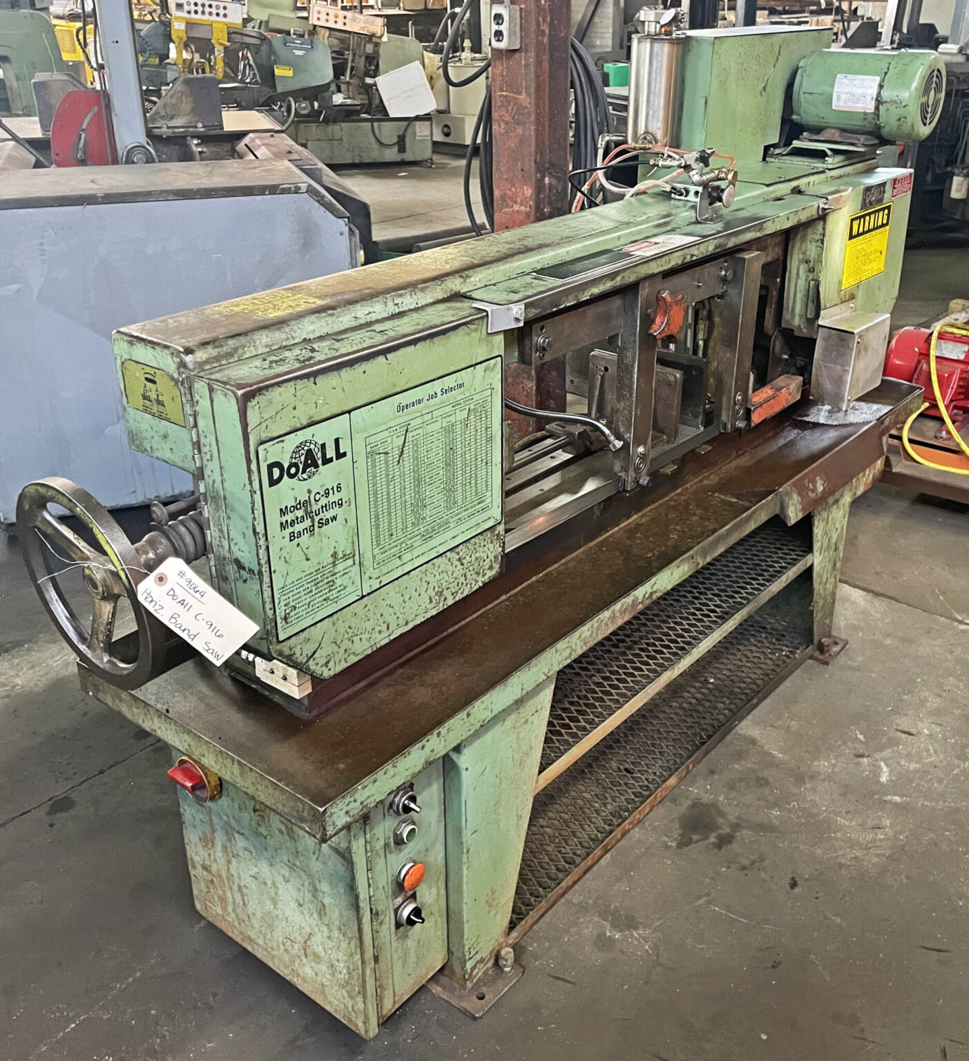 DoAll 9" x 16" Horizontal Band Saw, C-916 - Norman Machine Tool