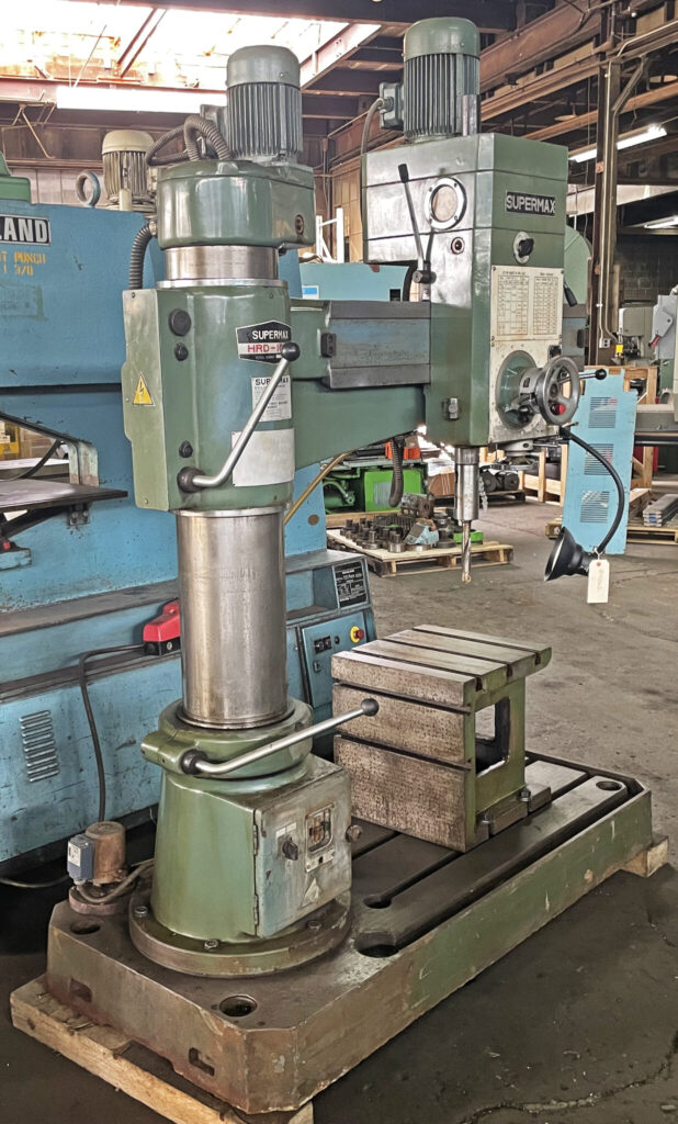 Supermax 9" Column Radial Arm Drill, HRD-1000 - Norman Machine Tool