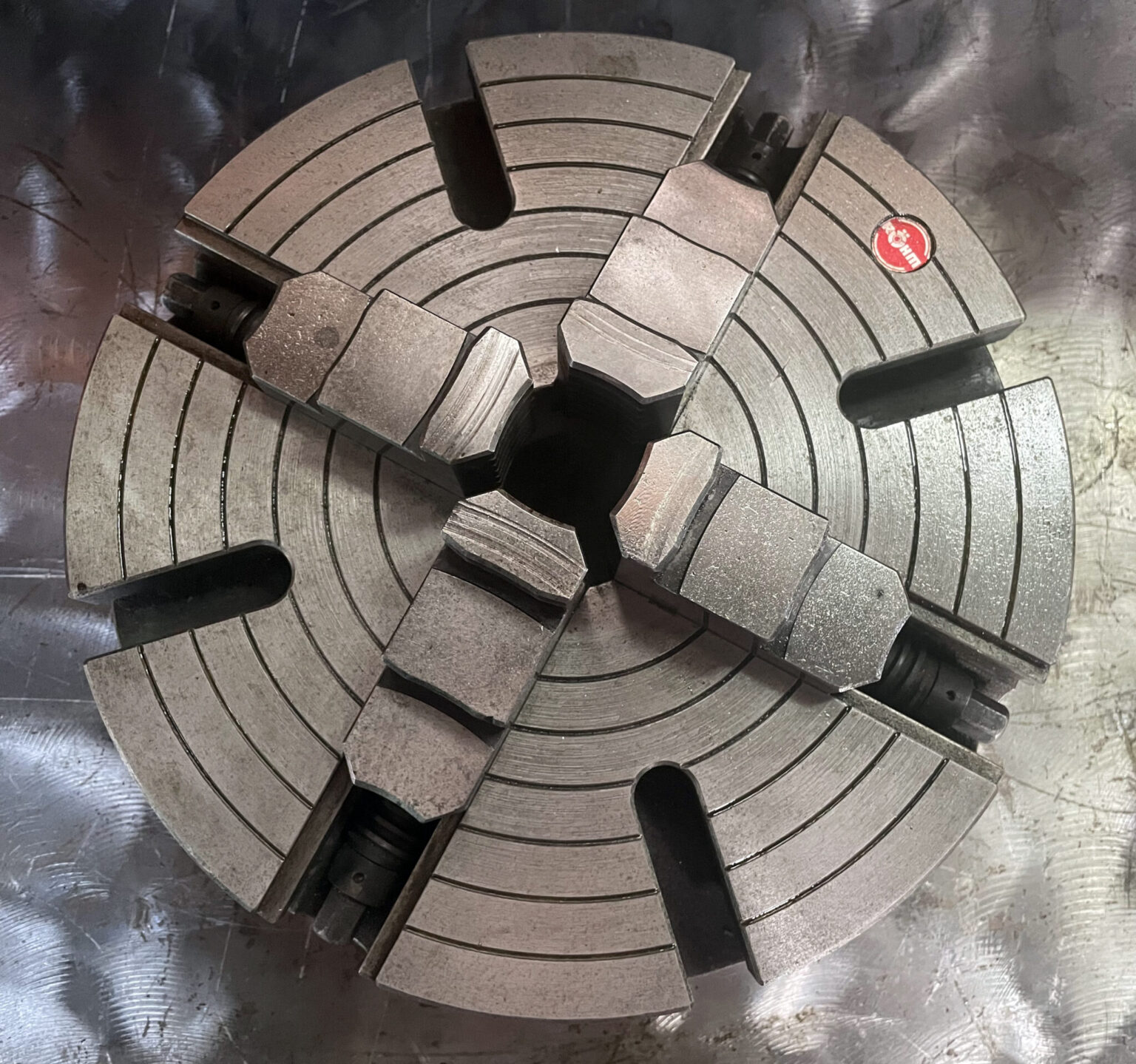 ROHM 12" Solid 4-Jaw Chuck with D1-6 Mount - Norman Machine Tool