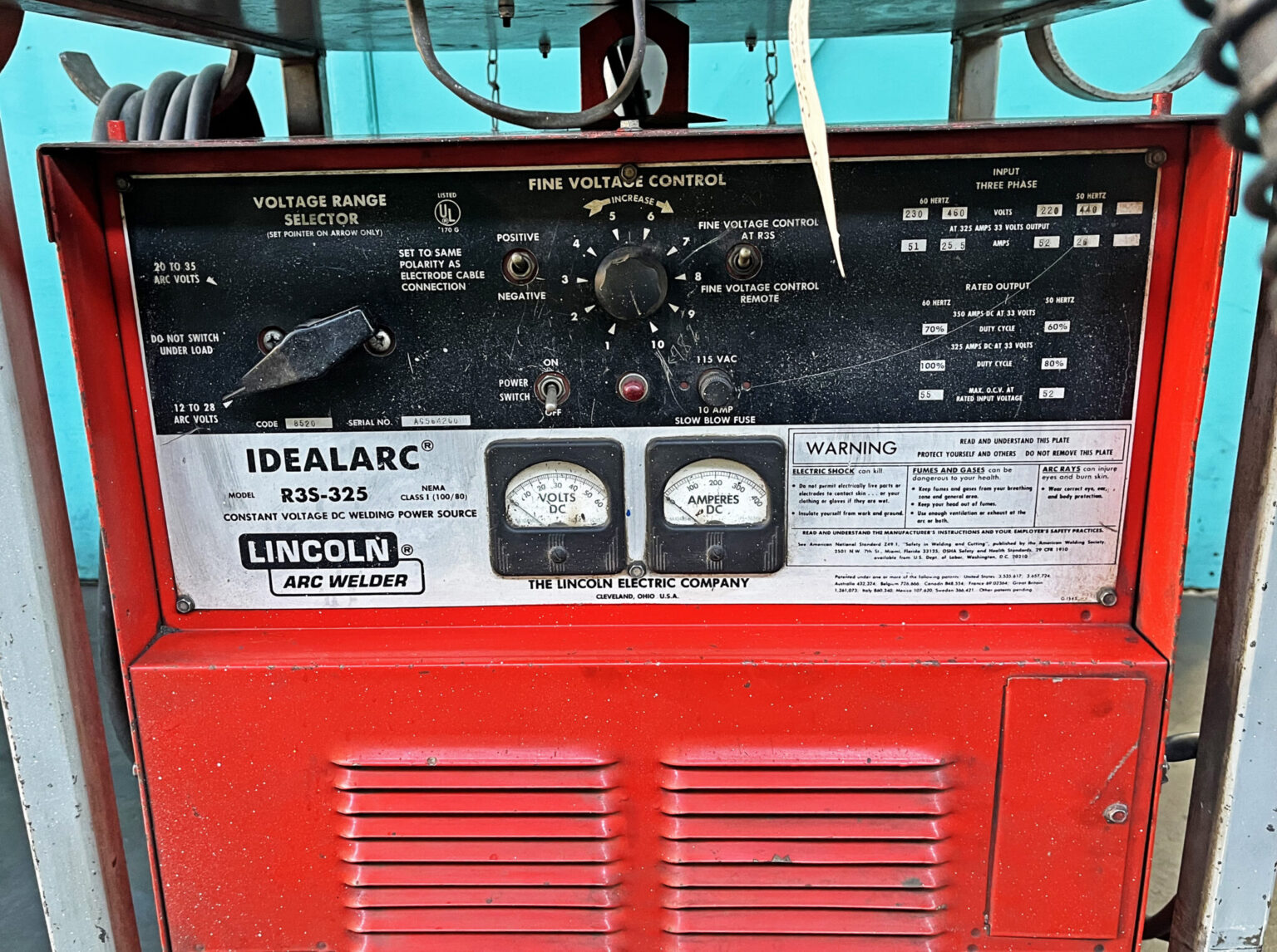 Lincoln Electric IdealArc Welder, R3S-325 - Norman Machine Tool