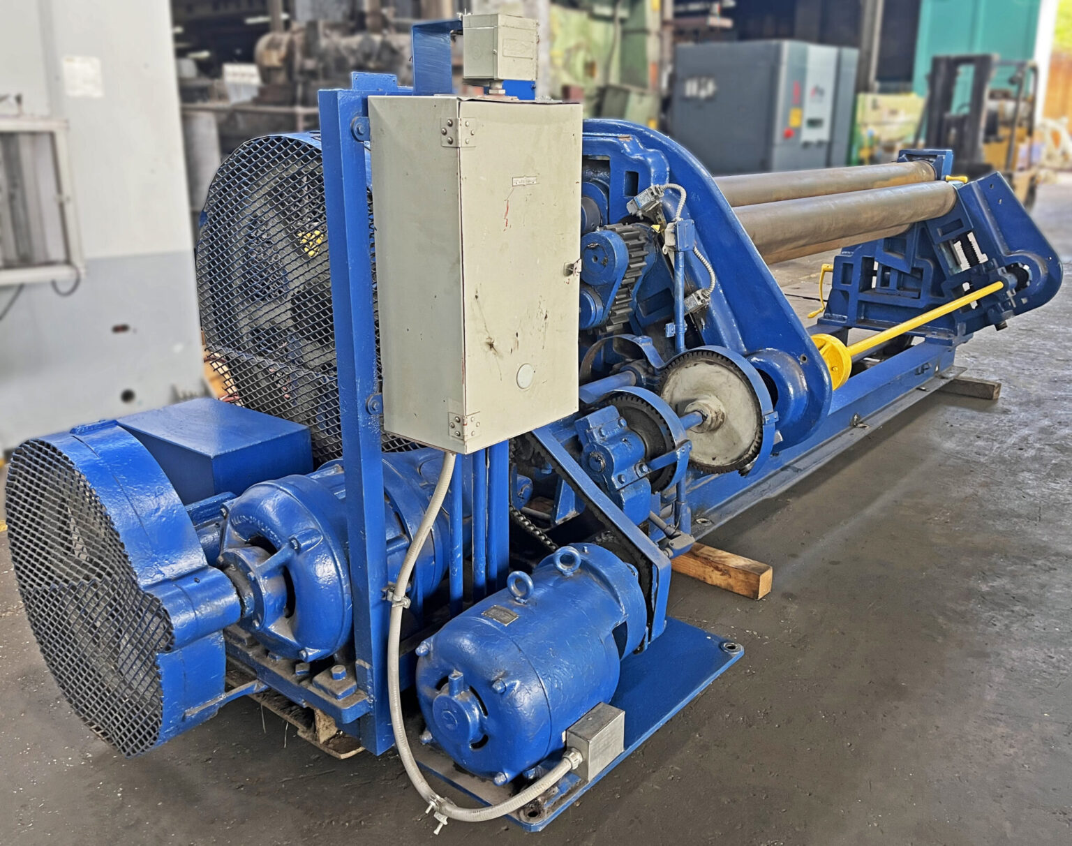 Rock River Machine Co. 8' x 3/16" Mechanical Initial Pinch Plate Roll ...