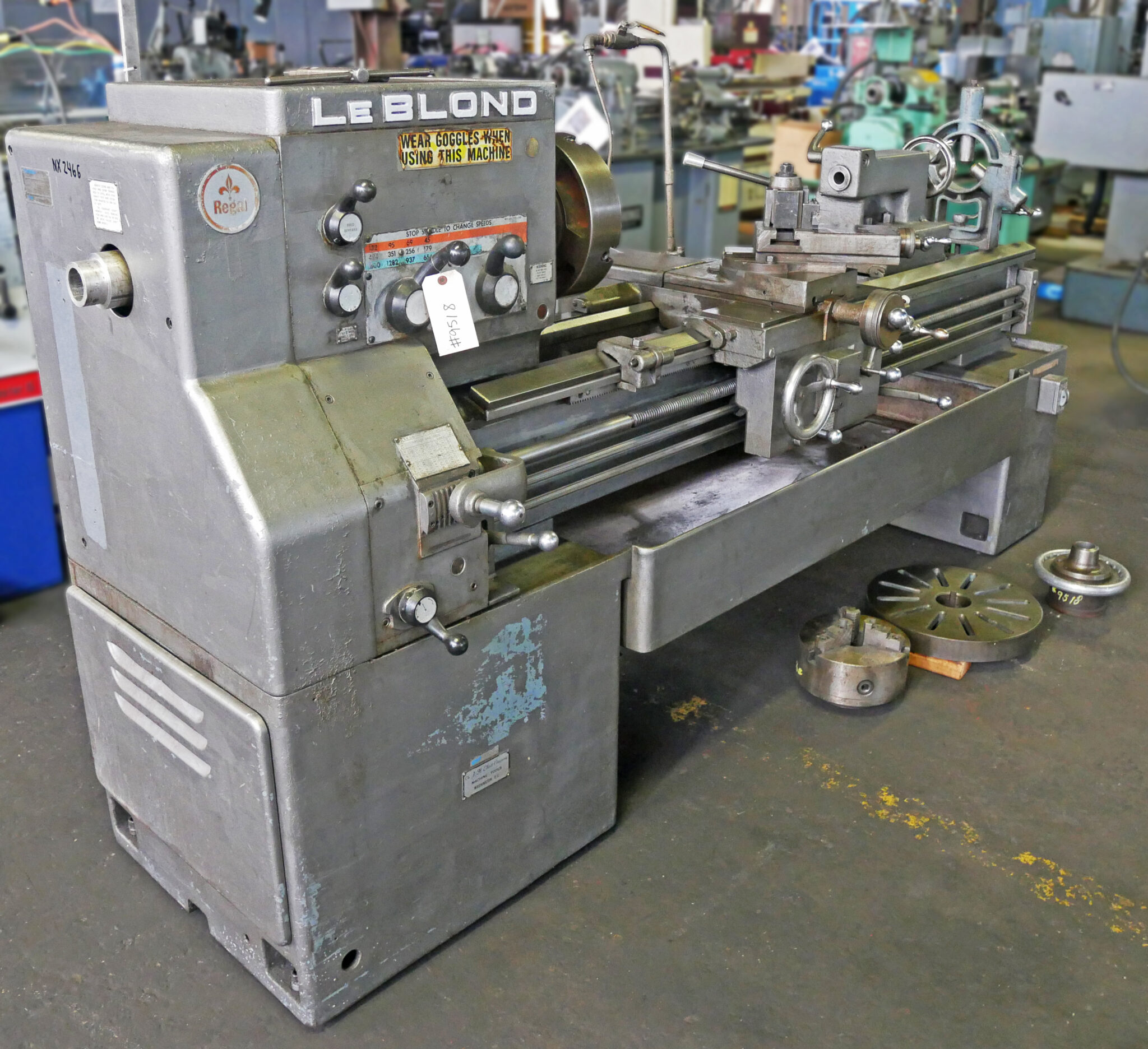 Leblond 'Regal' 19" x 59" Geared Head Engine Lathe - SALE PENDING 03/31 ...