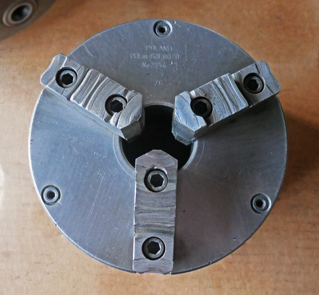 Quality 8" Top Reversible 3-Jaw Chuck with L-00 Mount, Polish Made ...