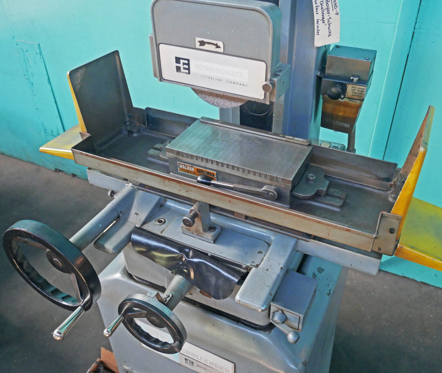 Boyar Schultz 'Challenger' 6" x 12" Handfeed Surface Grinder, HR612 ...