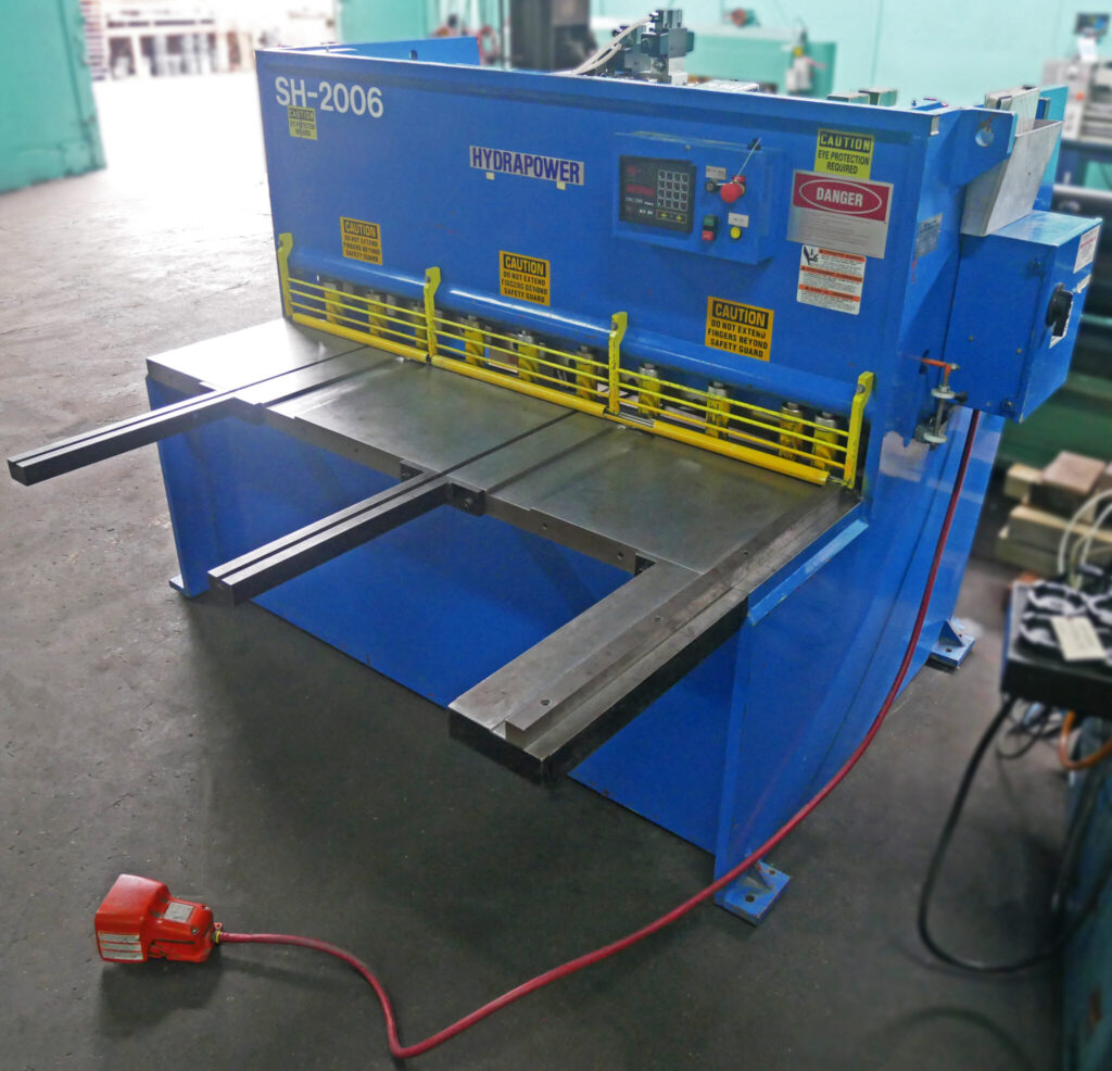Hydrapower 6' x 1/4" Hydraulic Power Squaring Shear, SH-2006 - SALE ...