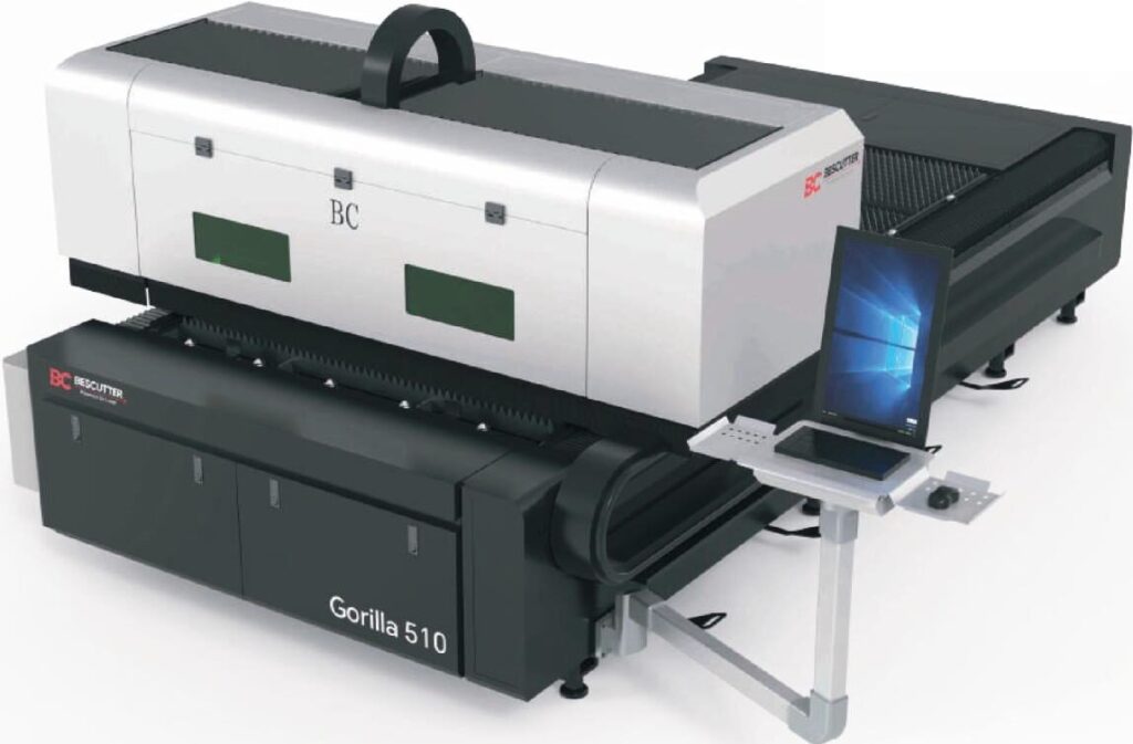 Bescutter 'Gorilla 510' 5' x 10' 3kW Fiber Laser with Gantry Enclosure ...